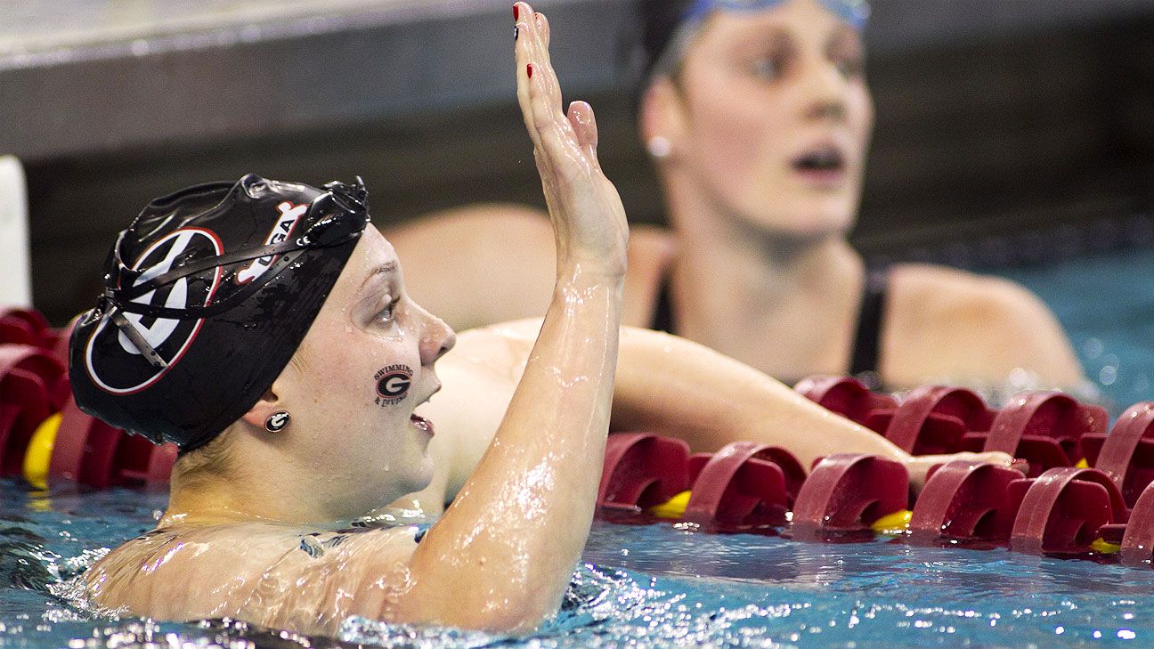 Georgia Bulldogs lead NCAA women's swimming and diving championships ...