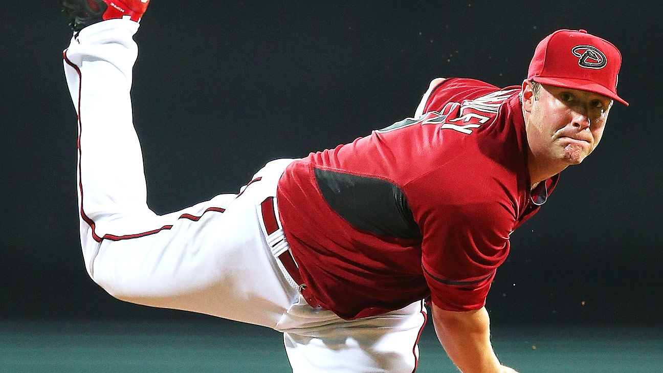 Archie Bradley of Arizona Diamondbacks struggles in exhibition against ...