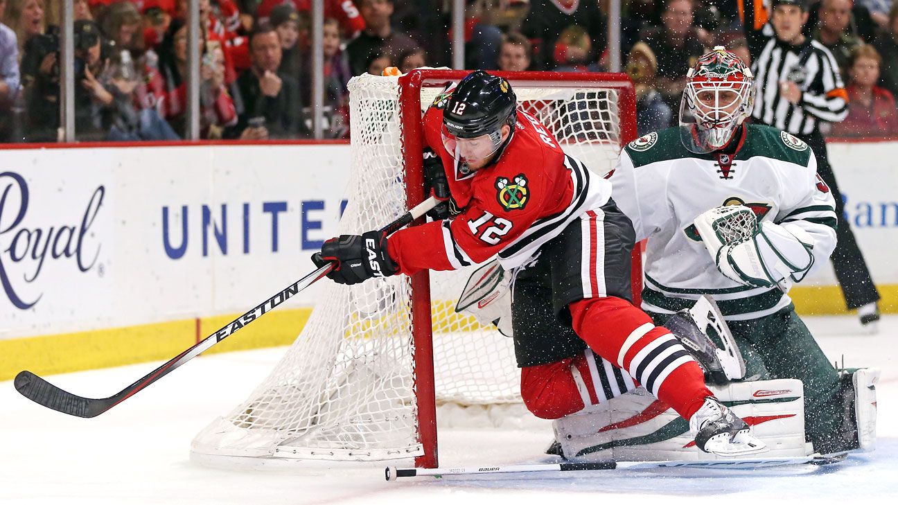 Peter Regin steps in, contributes for Hawks - ESPN - Chicago Blackhawks ...