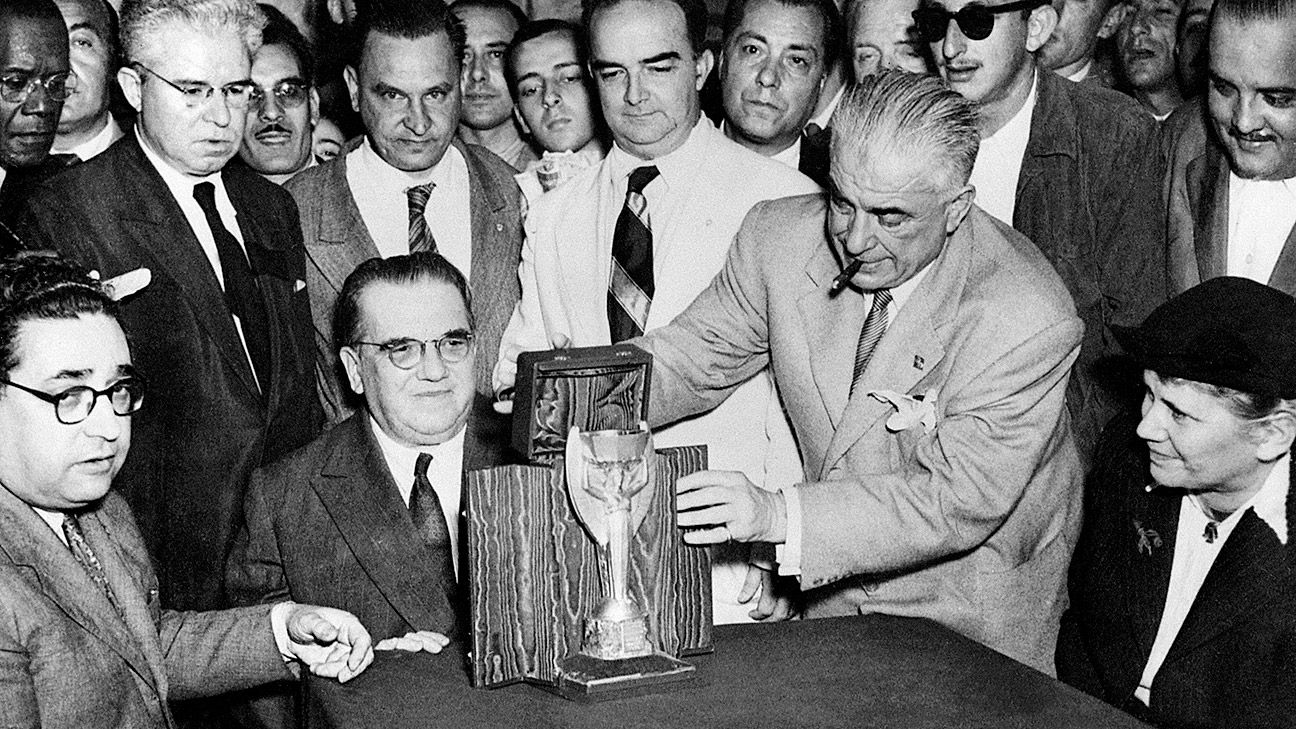 FIFA finds original stone base of lost Jules Rimet trophy - ESPN