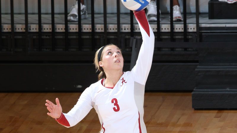 Alabama Volleyball Sweeps Ole Miss for 22nd Win of the Season