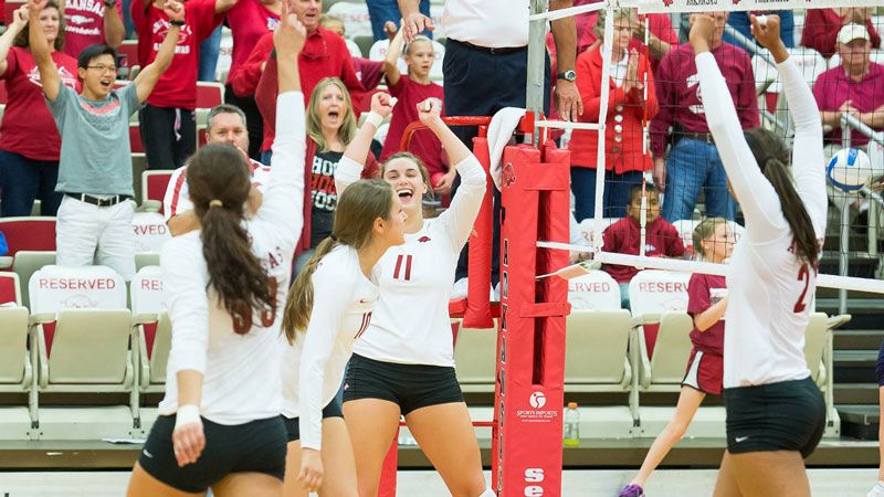 Arkansas Volleyball Gets Straight-Set Win Over South Carolina