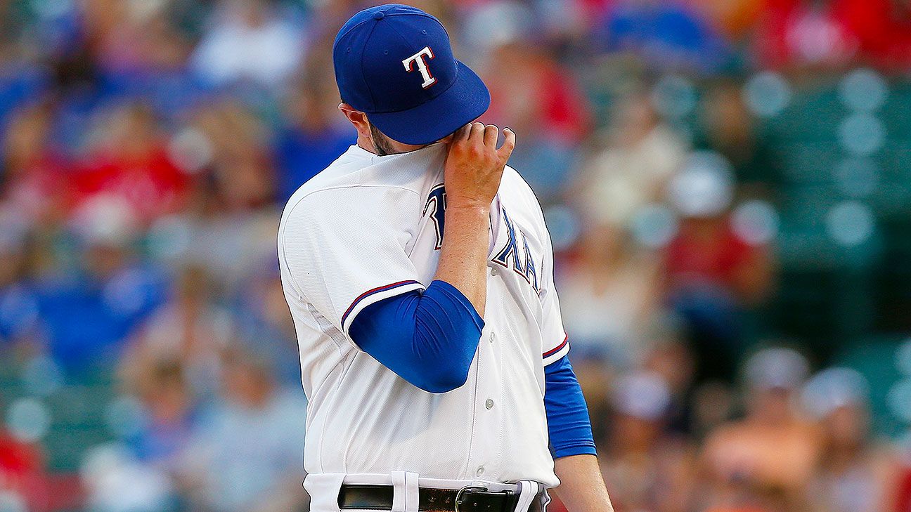 Irwin doesn't get far in first Rangers start - ESPN - Dallas Texas ...
