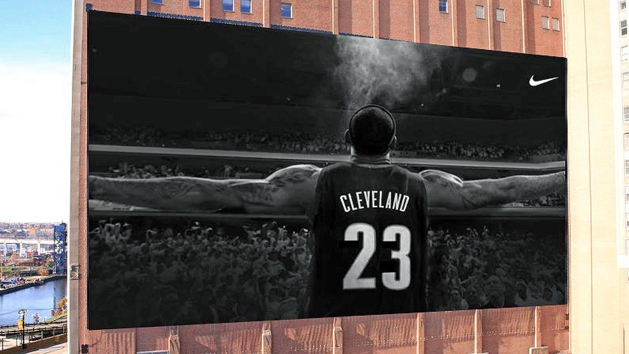 Giant LeBron James banner getting championship upgrade - ESPN