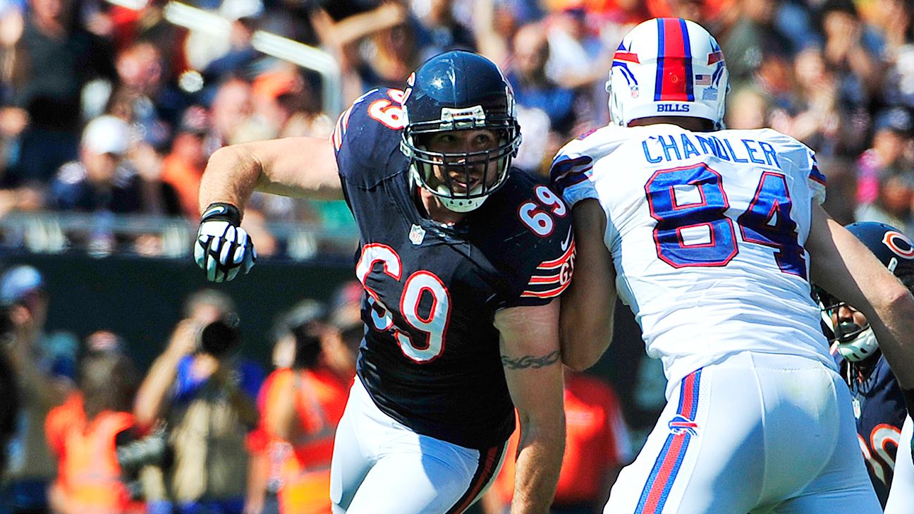 Jared Allen of Chicago Bears inactive against Green Bay Packers - ESPN
