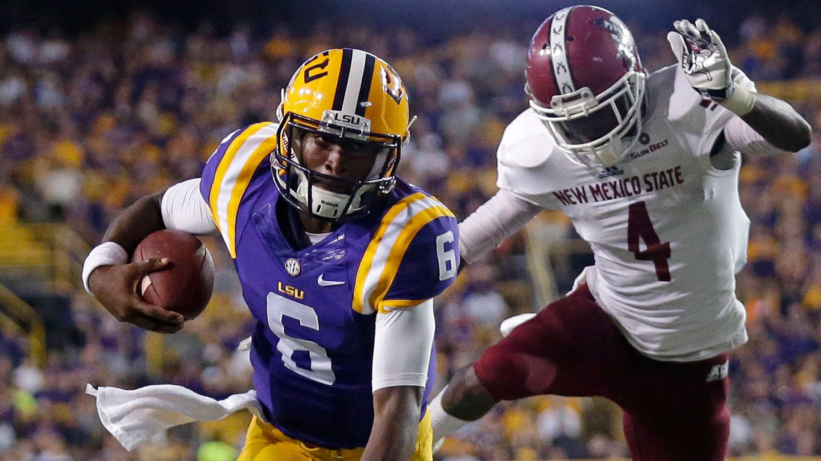 Harris leads No. 17 LSU past New Mexico State