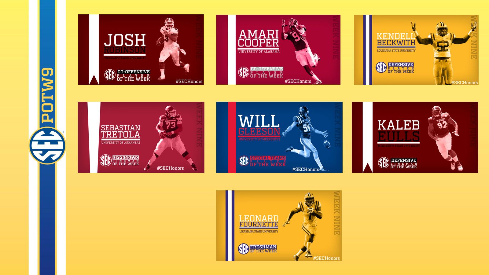 SEC football week 9 honors