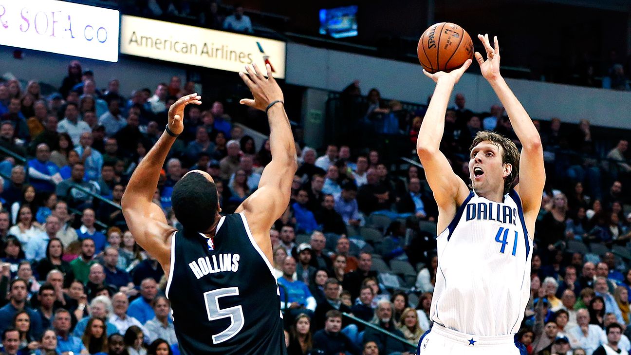 Dallas Mavericks' Dirk Nowitzki: One-legged fade 'my own Dream Shake ...