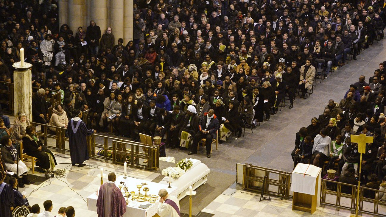 Junior Malanda funeral held in Brussels, over 1,000 attend - ESPN