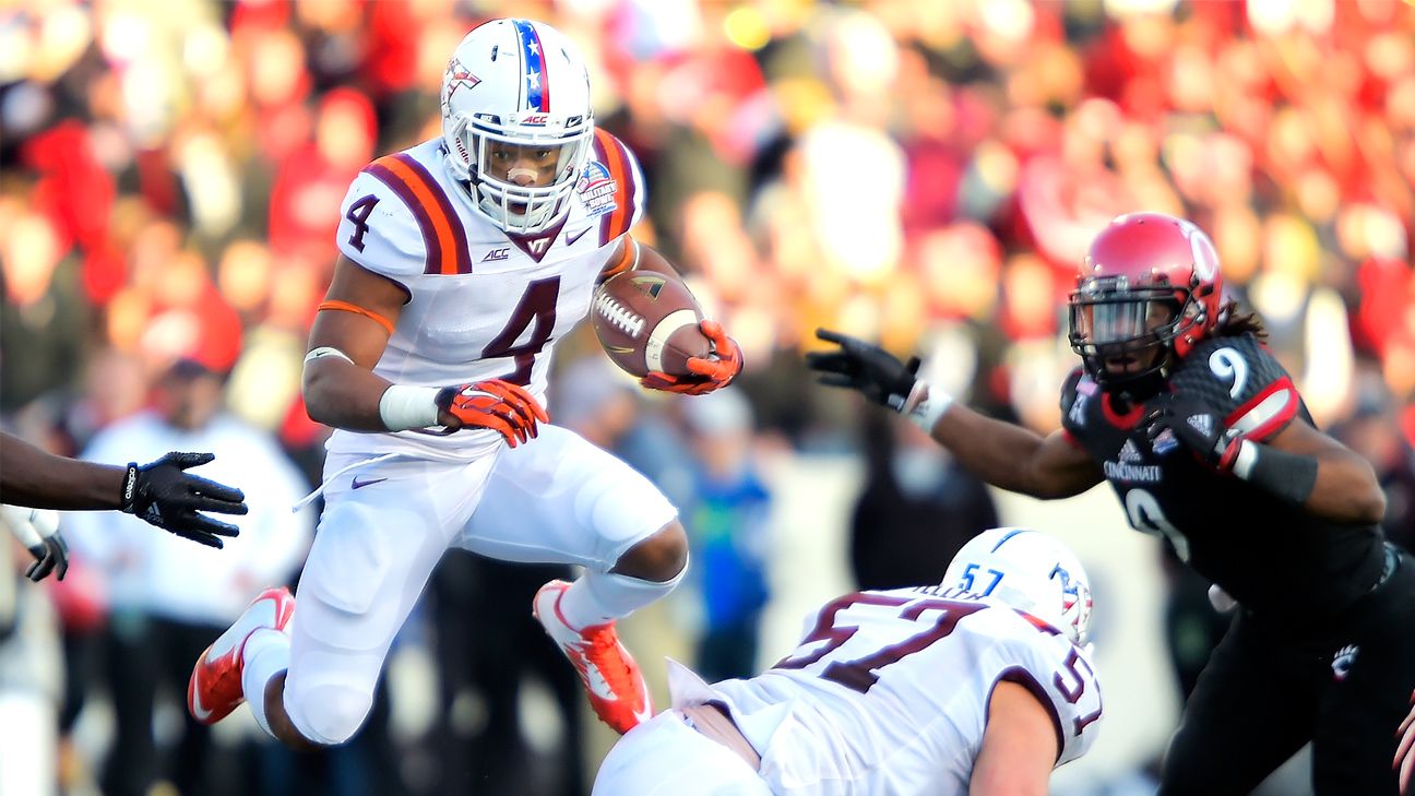 J.C. Coleman anchors Virginia Tech Hokies' ground game - ESPN - ACC ...