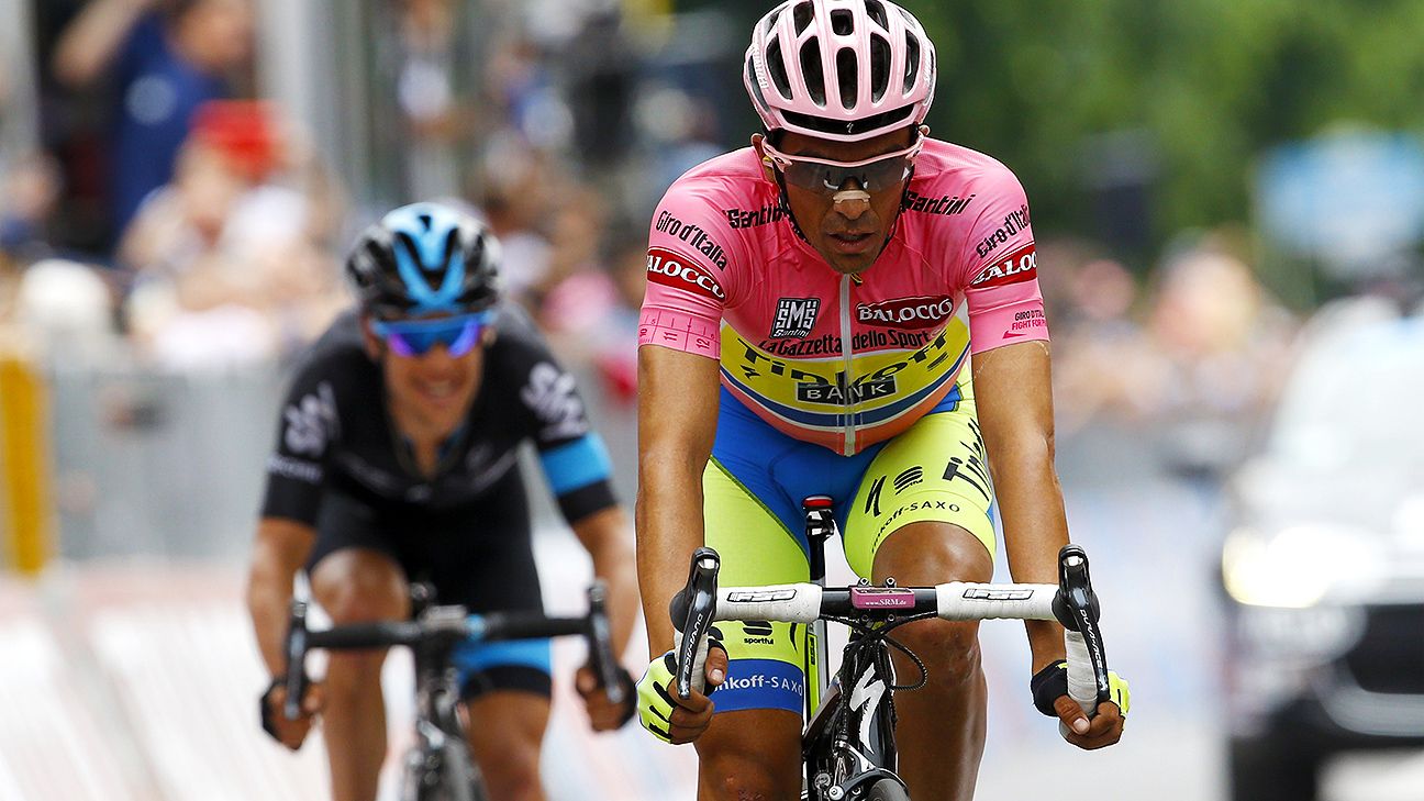 Alberto Contador keeps Giro d'Italia lead; loses second to Fabio Aru - ESPN