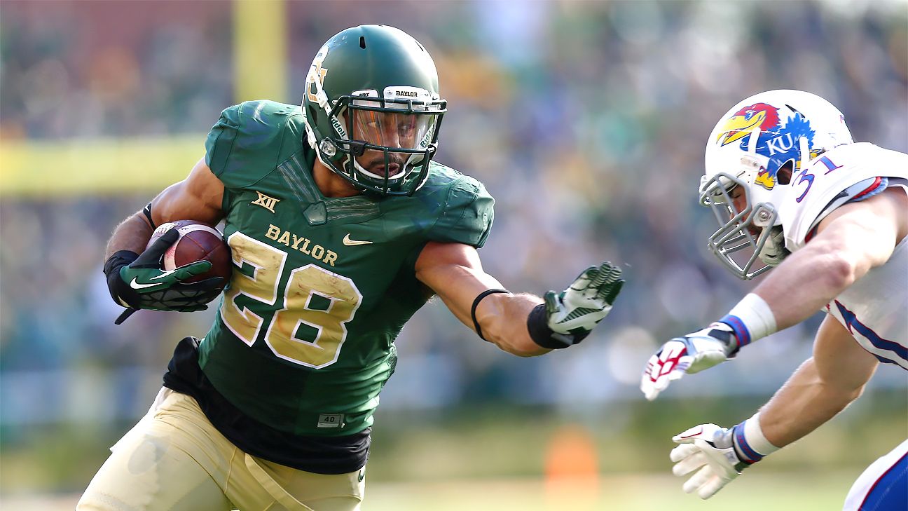 Baylor running back Devin Chafin charged with marijuana possession - ESPN