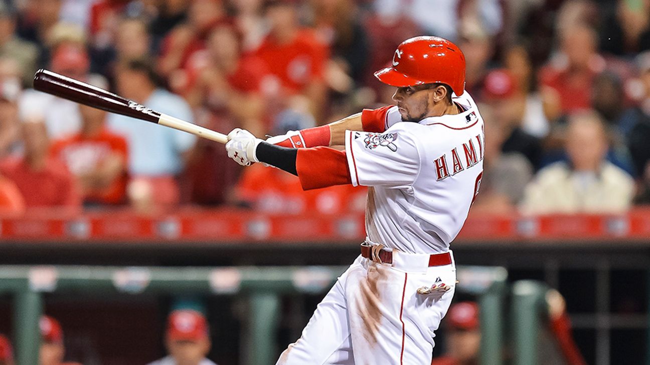 Reds speedster Billy Hamilton muddling along offensively - ESPN ...