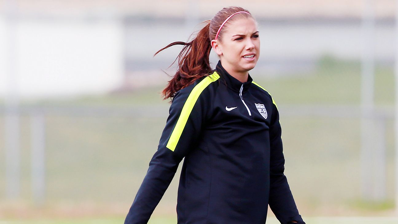 Alex Morgan participates in full U.S. practice for first time since April