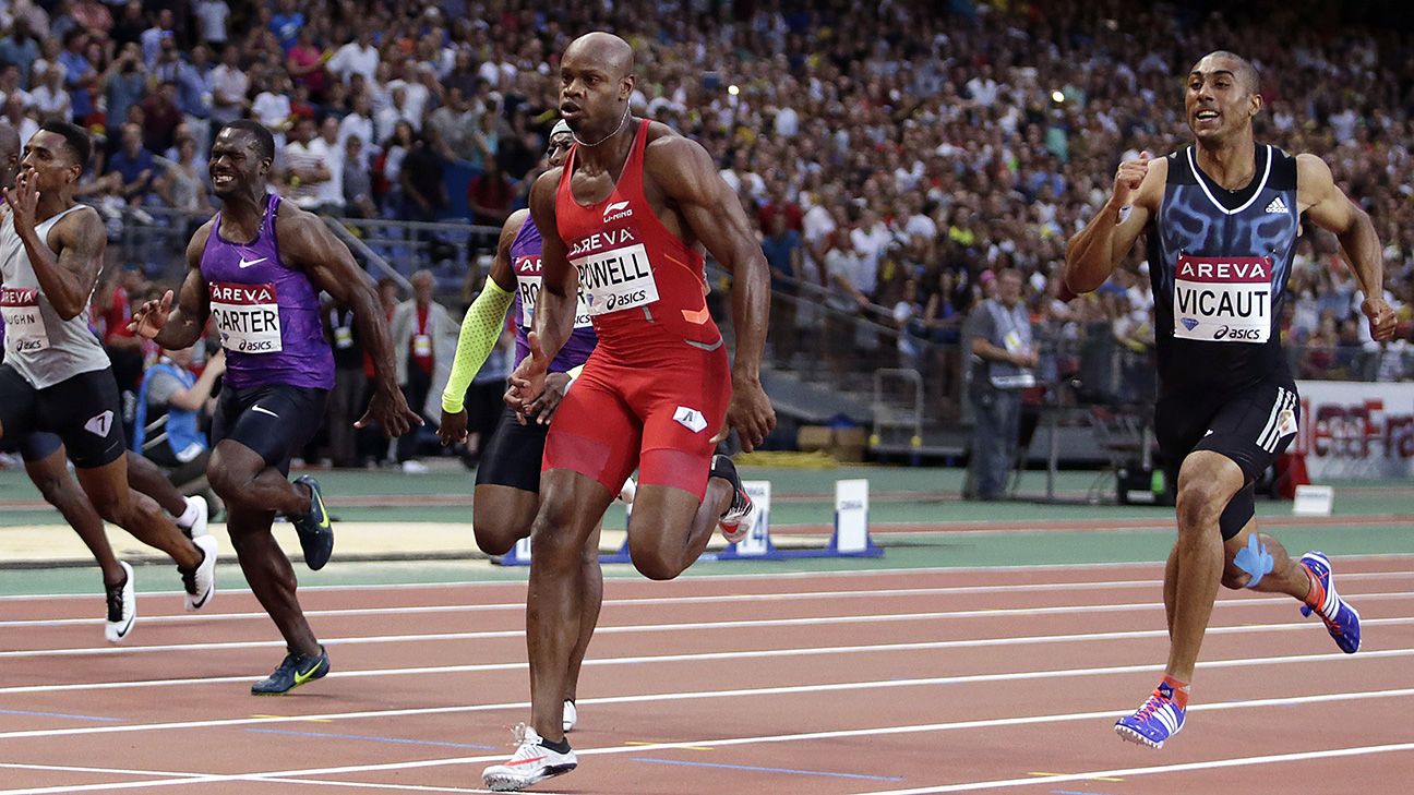 Asafa Powell storms to 100m victory in Paris Diamond League meet - ESPN