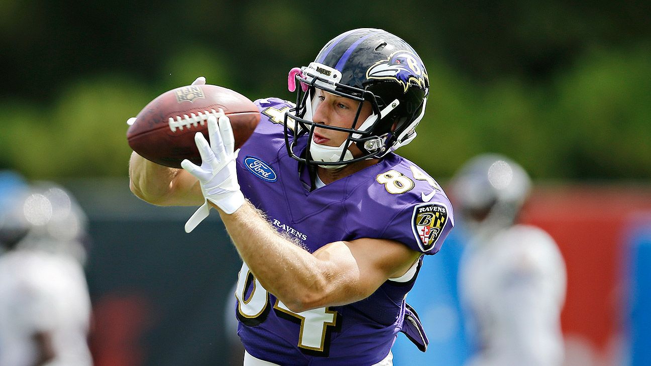 Converted safety Tom Nelson carving niche as Baltimore Ravens receiver ...