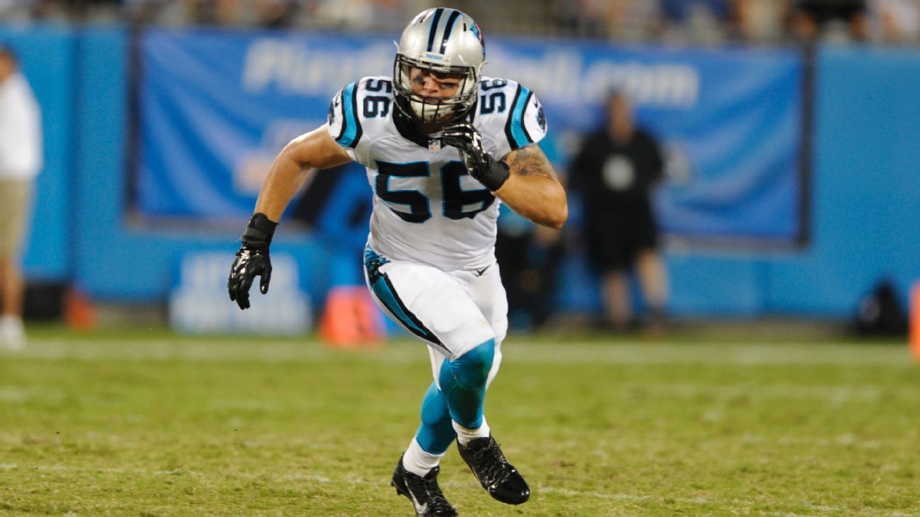 Panthers LB A.J. Klein cleared from concussion; Jared Allen to start ...
