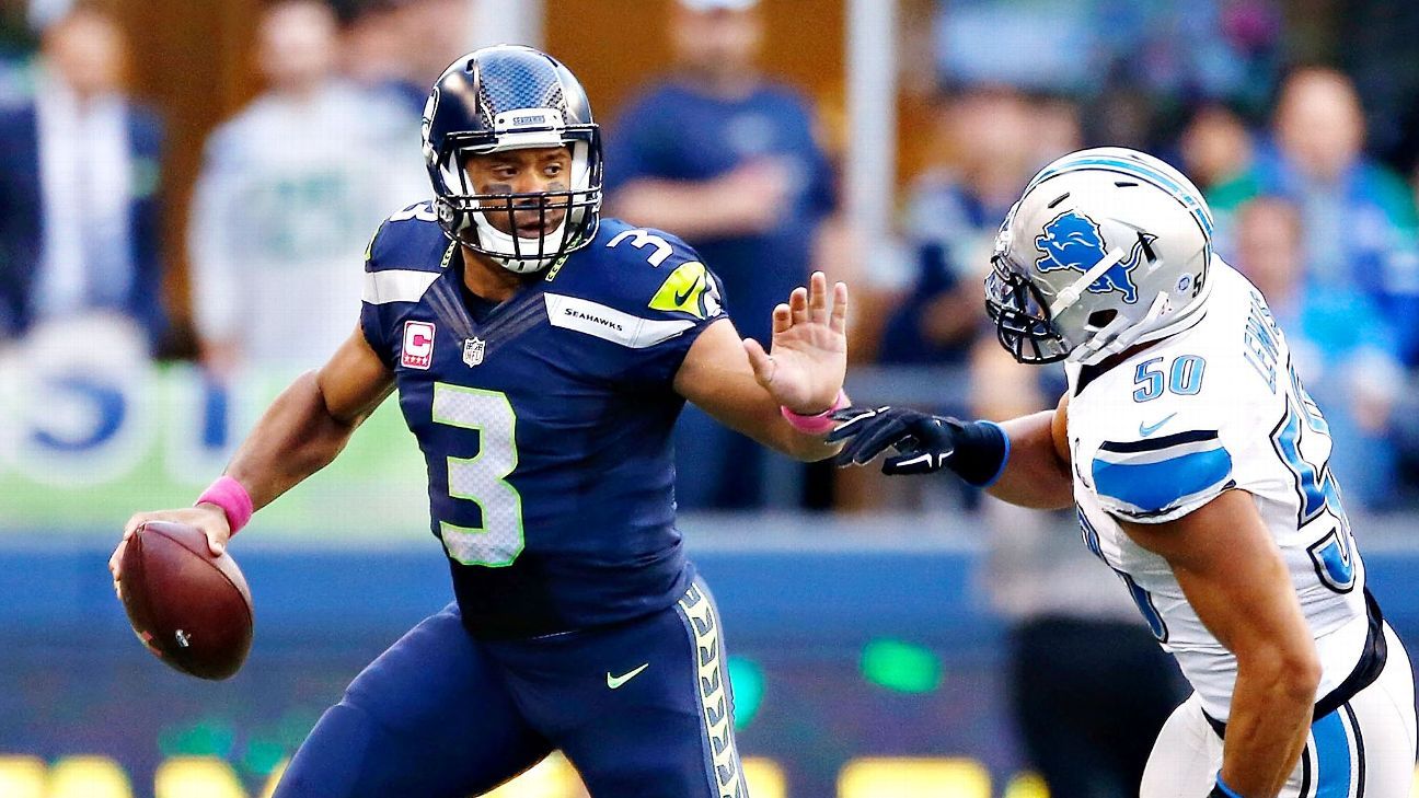 Why Seattle Seahawks QB Russell Wilson is taking so many sacks - ESPN ...