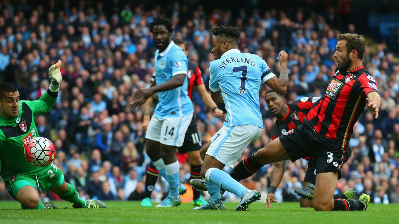 Manchester City vs. AFC Bournemouth - Football Match Report - October ...