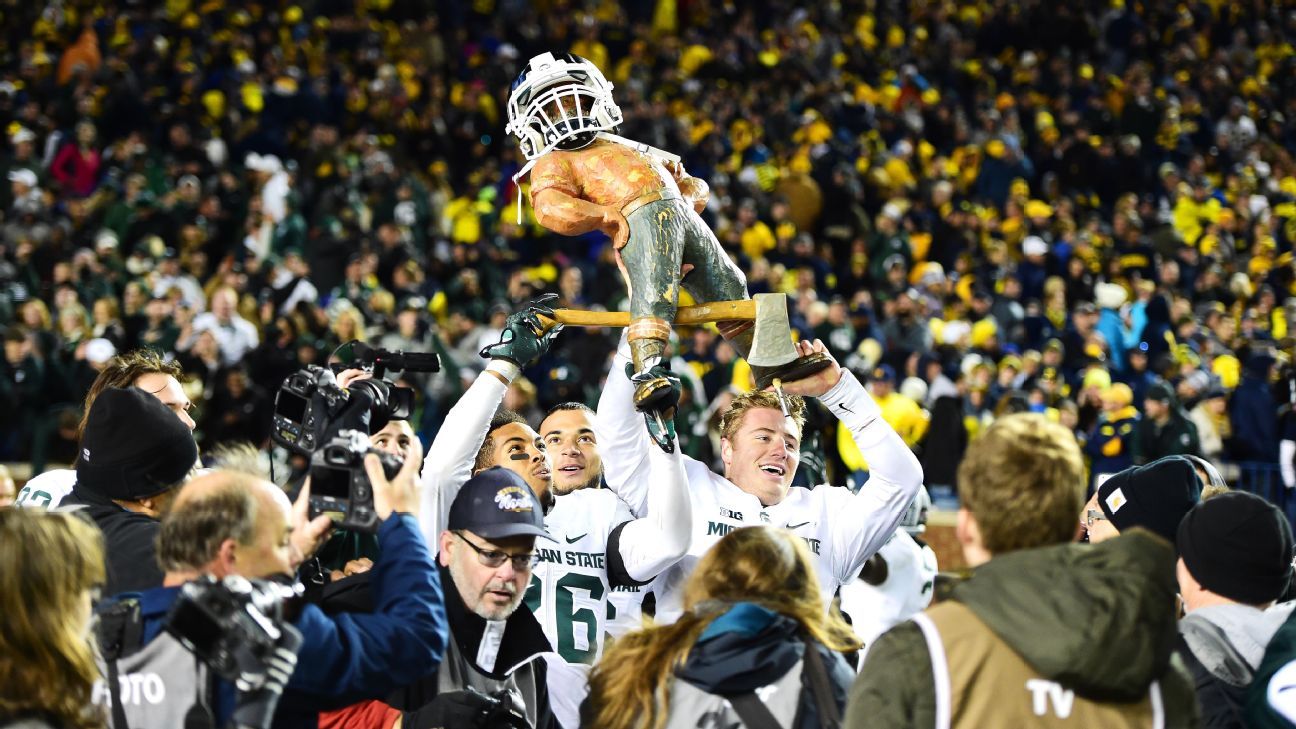 Surreal final play gives 7-0 Michigan State improbable win at Michigan ...
