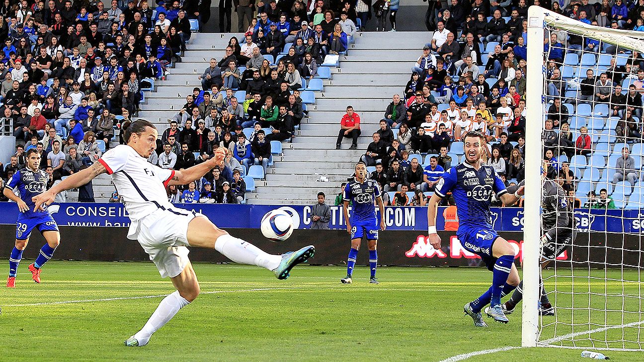 Zlatan Ibrahimovic brace guides PSG to flattering 2-0 win at Bastia - ESPN
