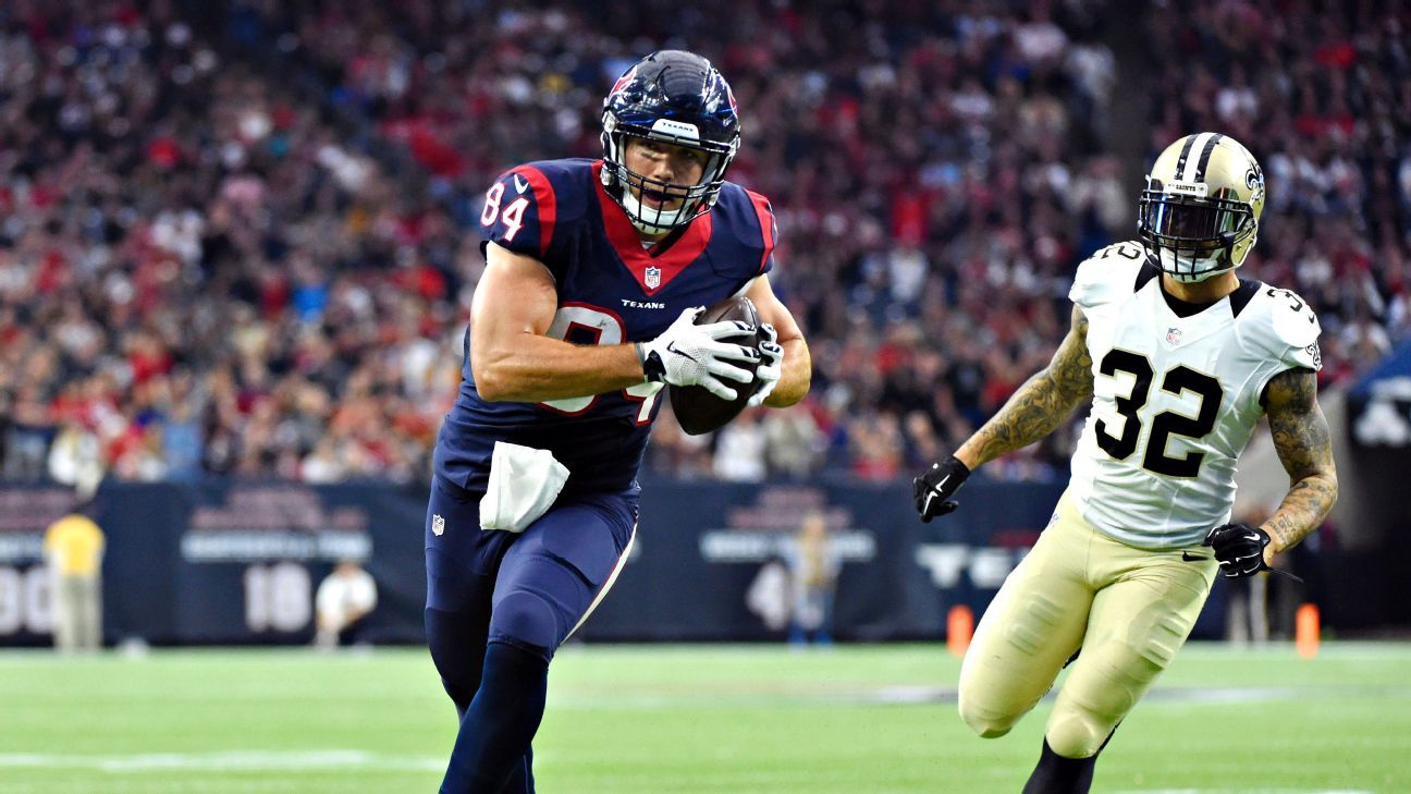 Tight ends suddenly gave Houston Texans more offensive power - ESPN ...