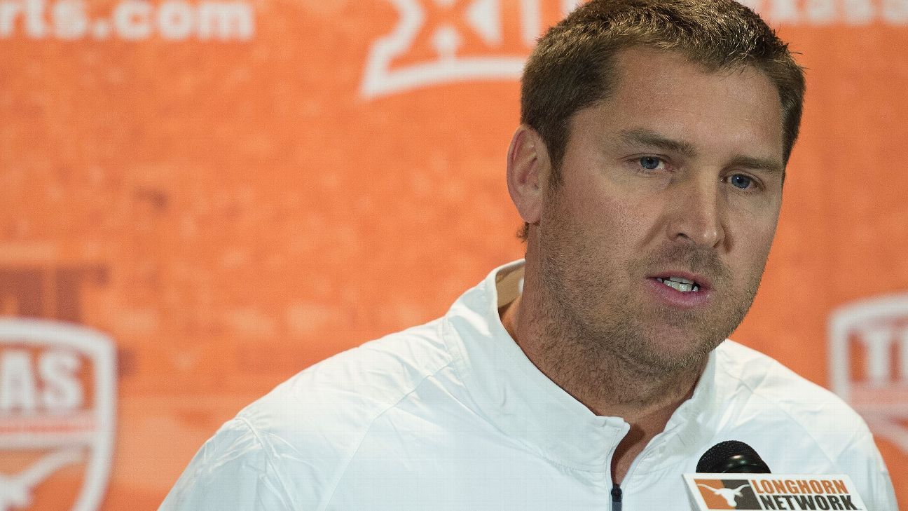 New OC Sterlin Gilbert cooking up faster Texas offense - ESPN - College ...