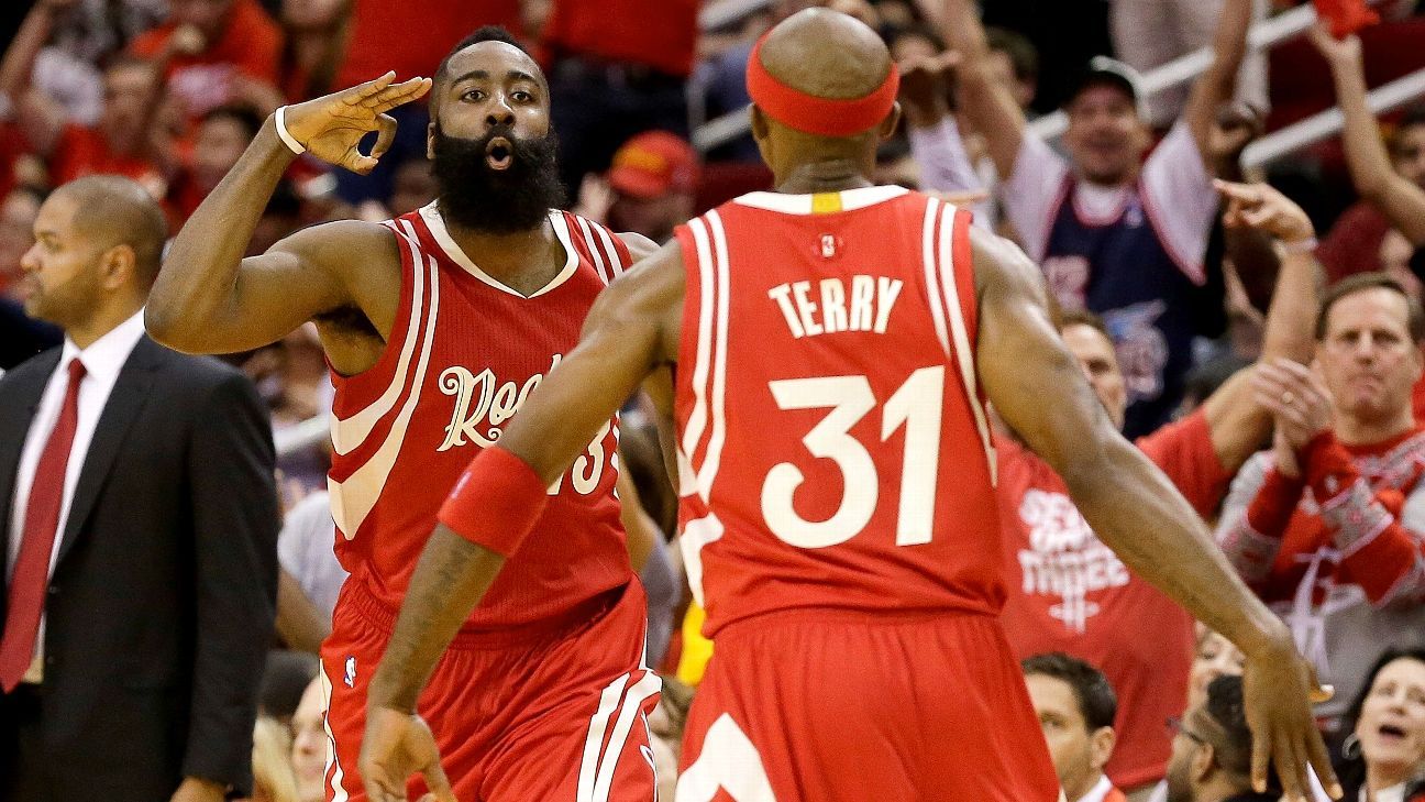Jason Terry, James Harden lead Rockets down the stretch - ESPN ...