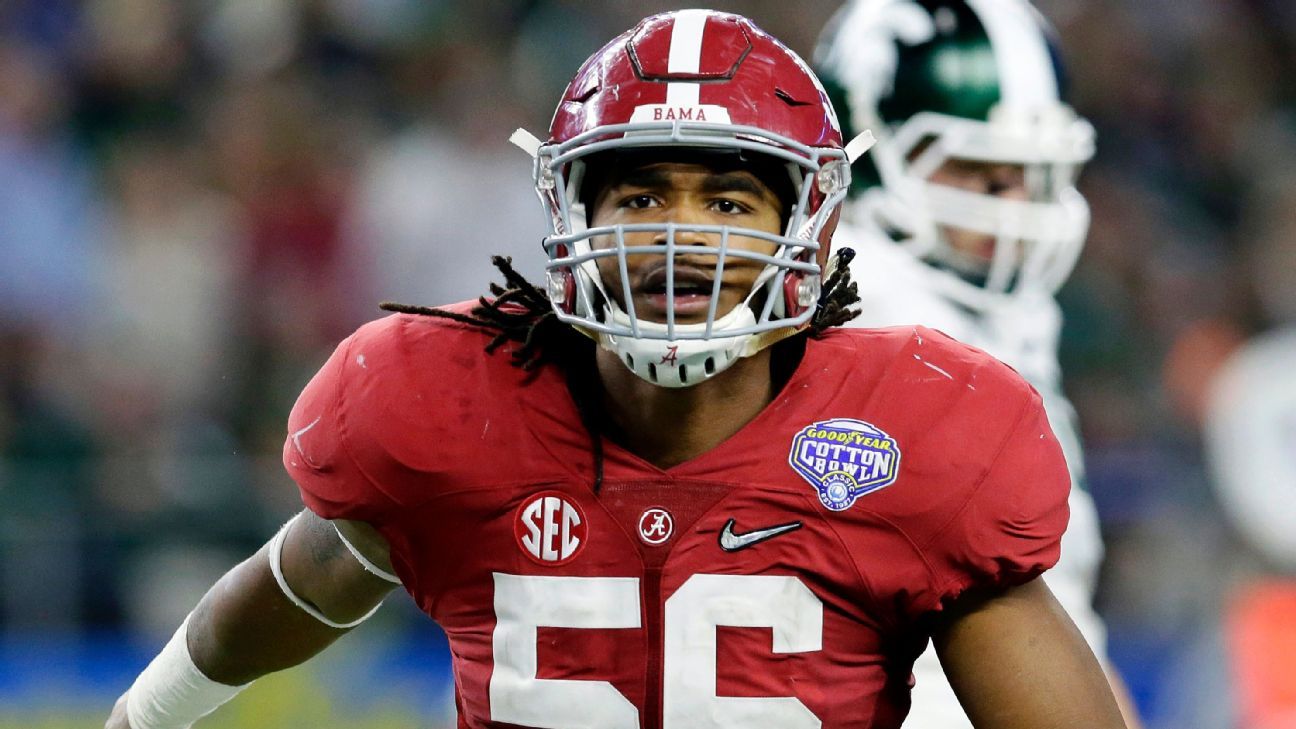 Alabama LB Tim Williams faces misdemeanor gun charge - ESPN