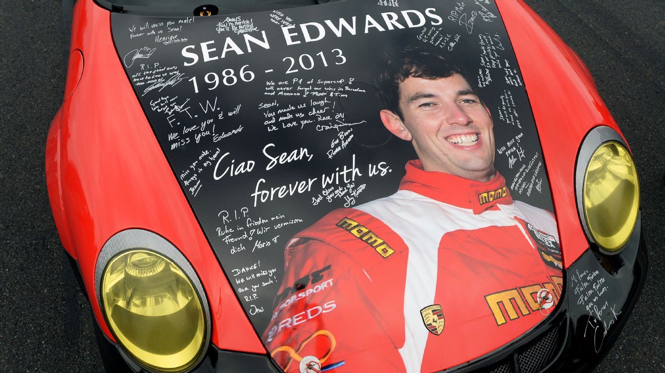 Coroner rules out driver, trainer error in Sean Edwards' death - ESPN