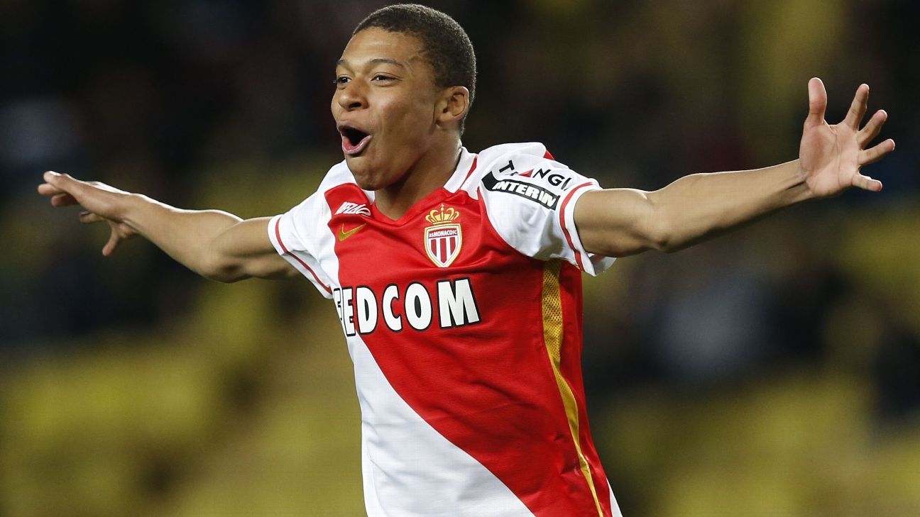 Monaco record-breaker Kylian Mbappe signs first professional contract ...