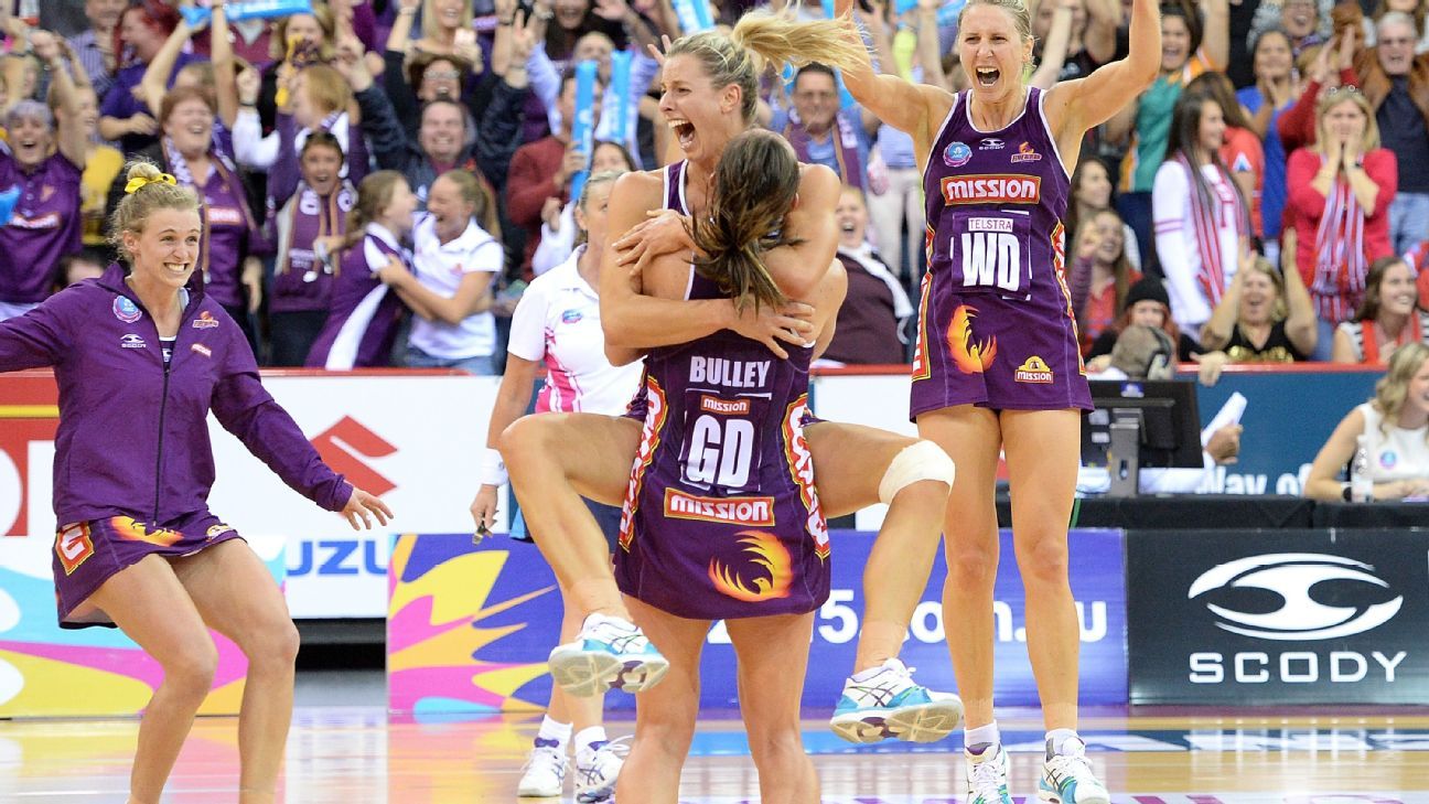 Firebirds claim top spot on netball ladder - ESPN