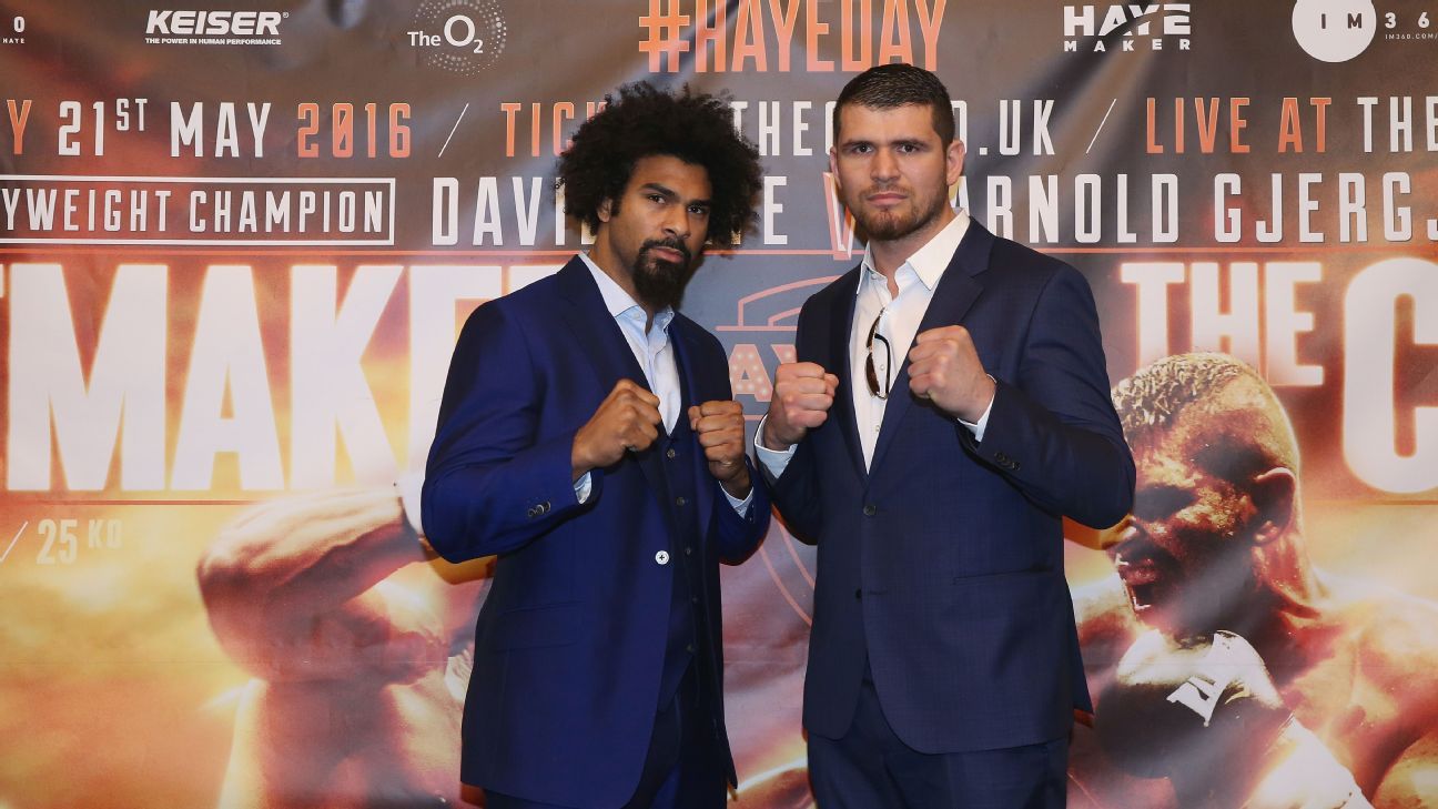 David Haye to fight Fury, Klitschko sparring partner Arnold Gjergjaj - ESPN