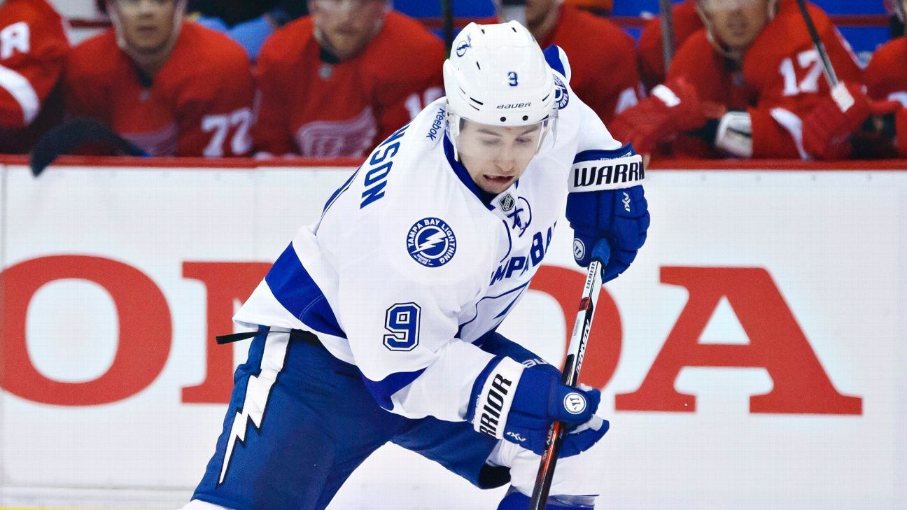 NHL - 2016 Stanley Cup playoffs - Tampa Bay Lightning forward Tyler ...
