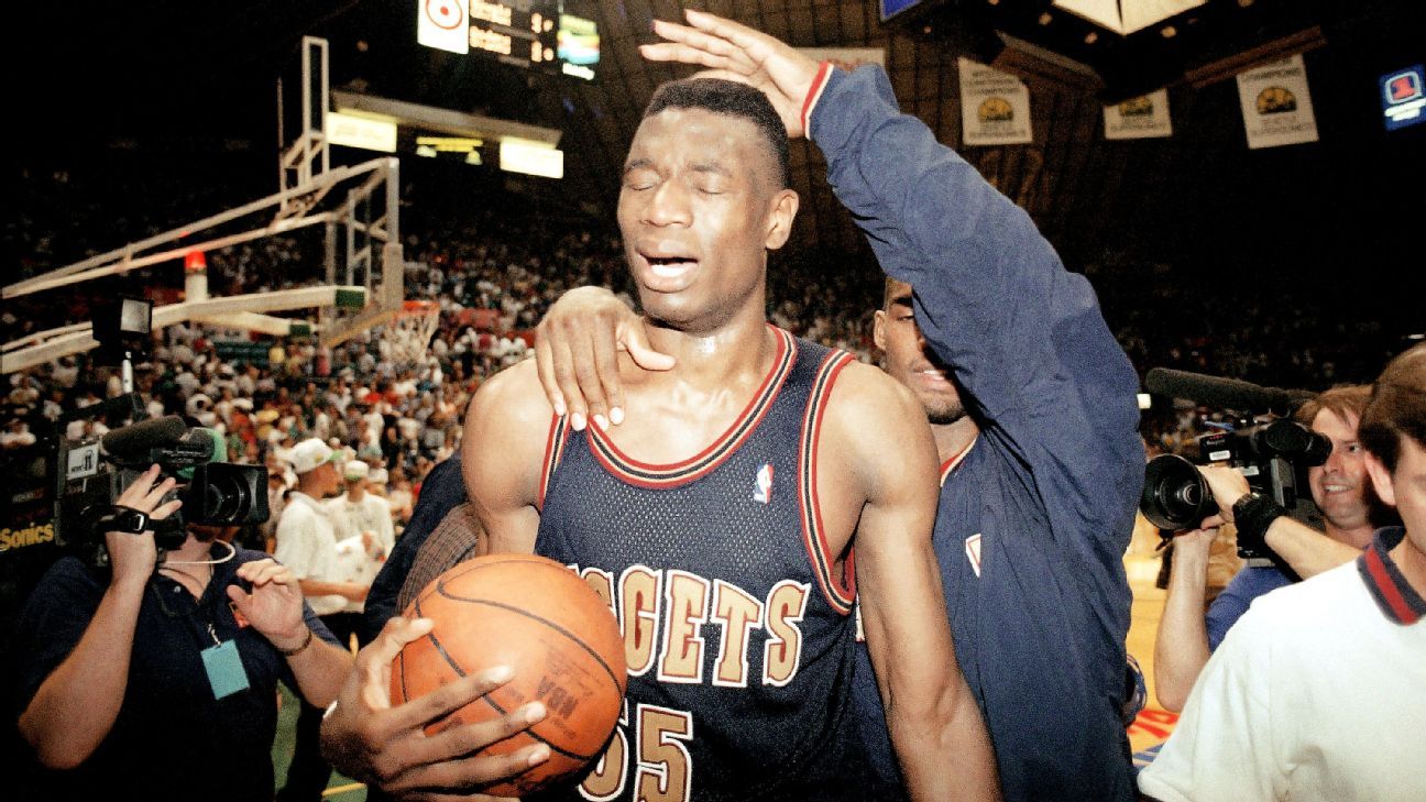 NBA Best Playoff Vines: Dikembe Mutombo celebrates historic upset - ESPN