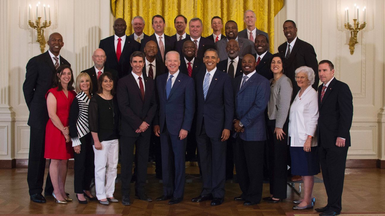 NC State's 1983 championship team finally visits White House - ESPN