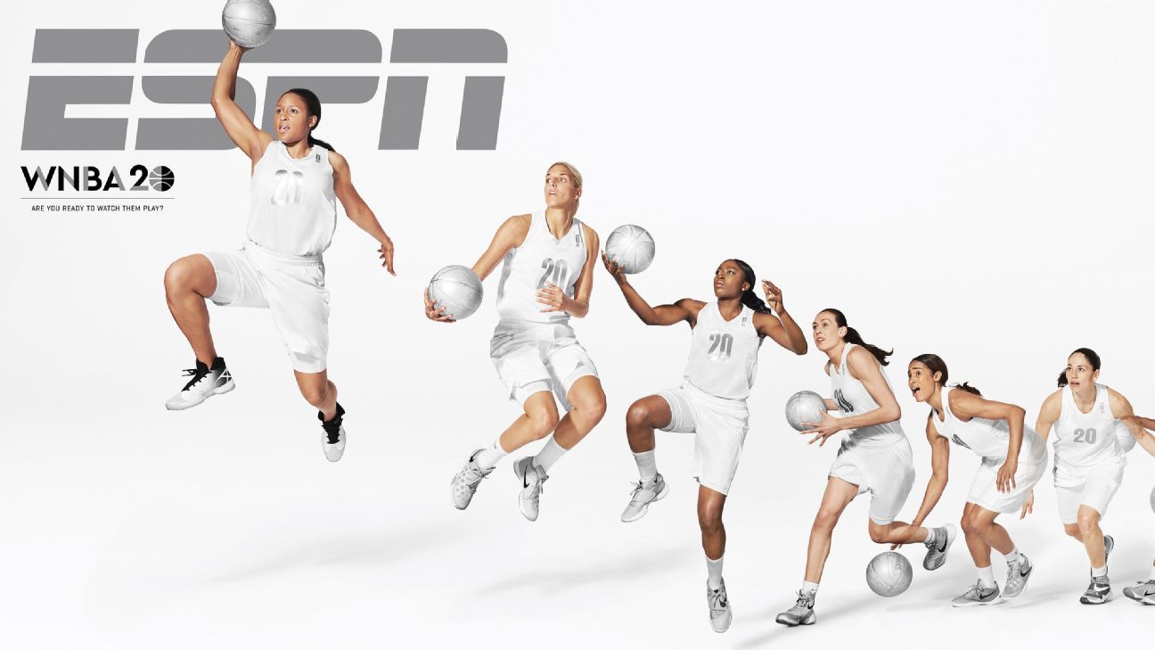 By the numbers -- WNBA 20 magazine cover photo shoot - ESPN