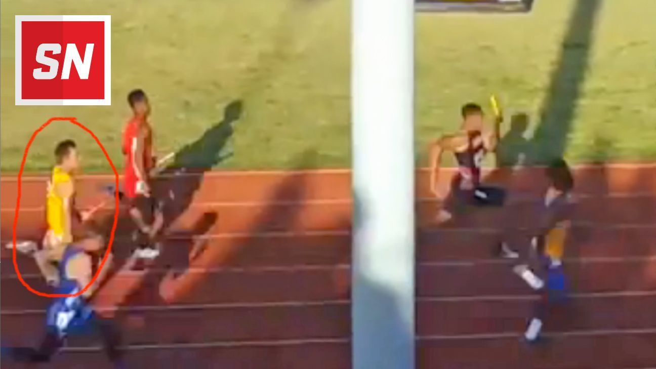 HS relay runner hits turbo button to pull off unbelievable come-from ...