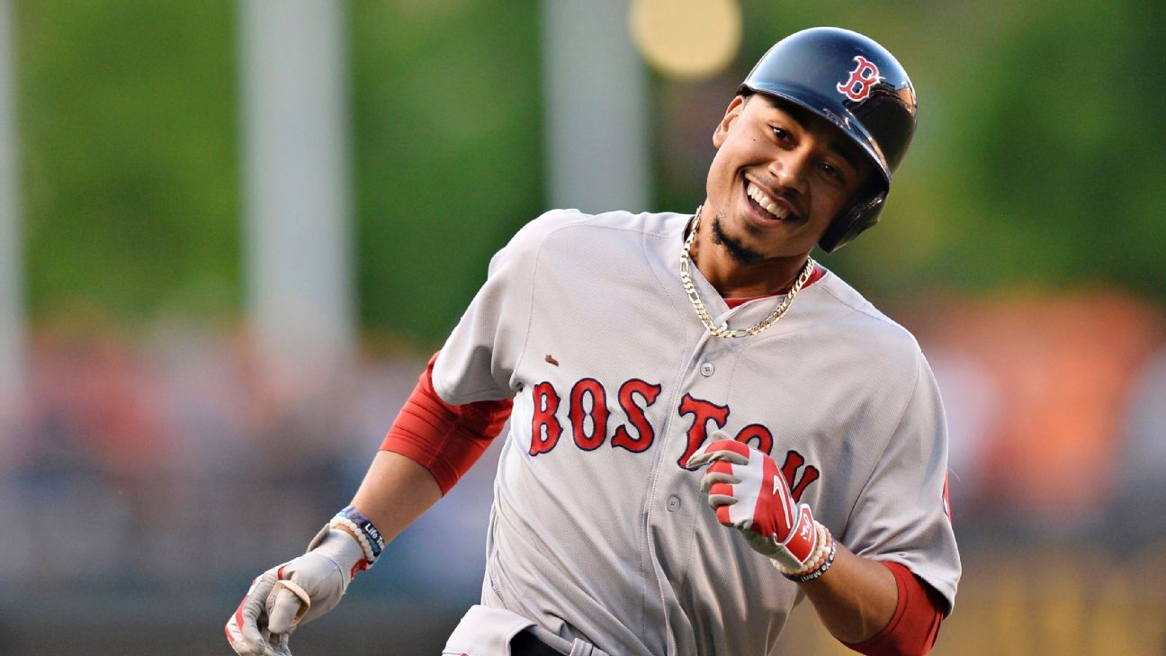 Mookie Betts of Boston Red Sox belts fifth homer of past 2 games - ESPN