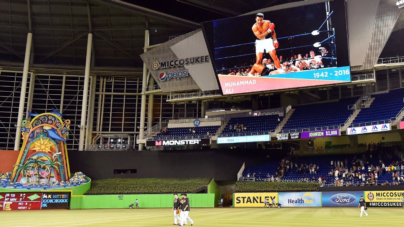 How the Marlins' Muhammad Ali scoreboard tribute happened - ESPN ...