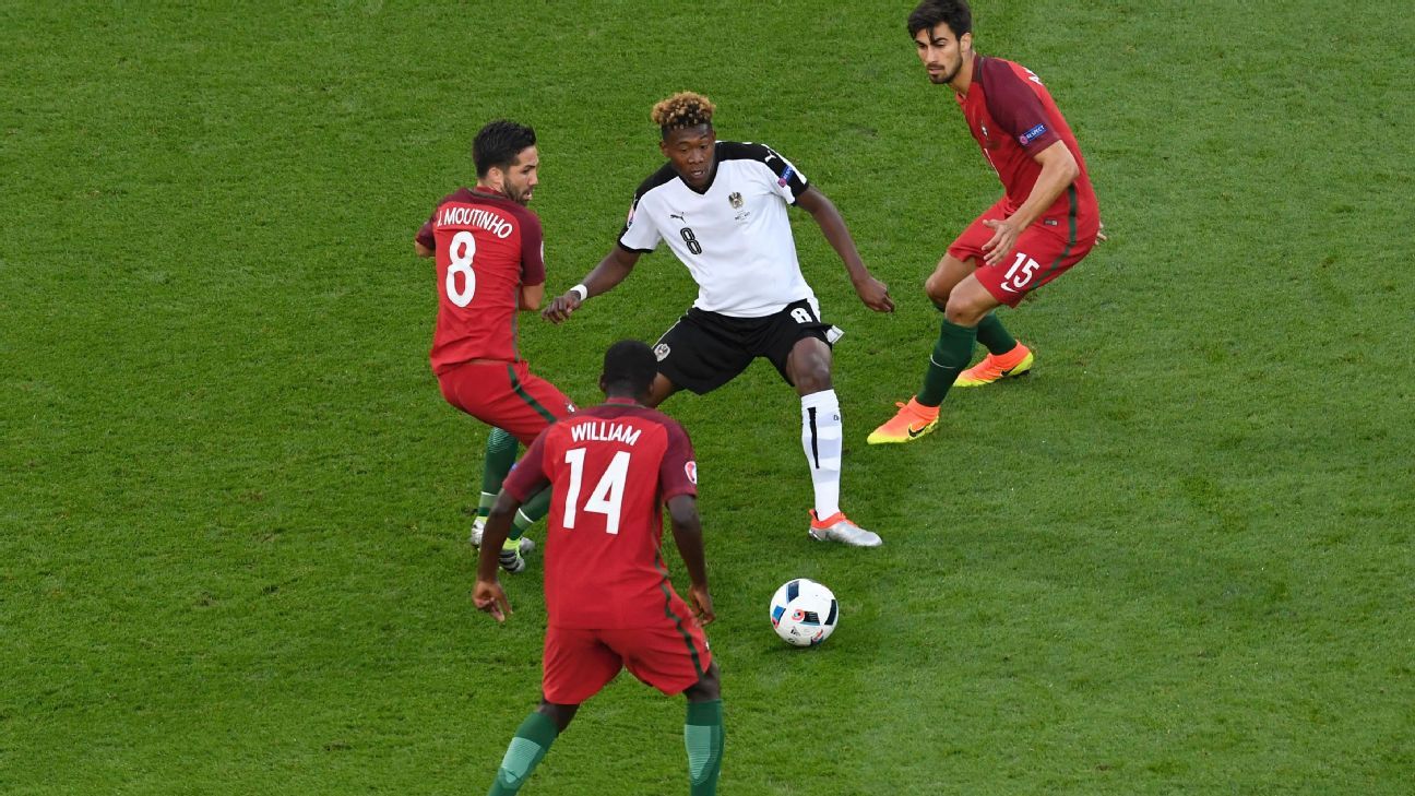 David Alaba fails to fire in Austria's fortunate draw vs. Portugal - ESPN