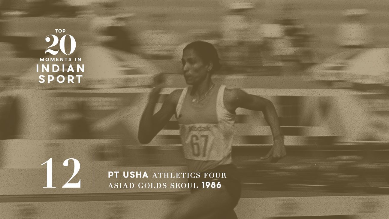 No. 12: PT Usha's gold rush at the 1986 Seoul Asiad - ESPN