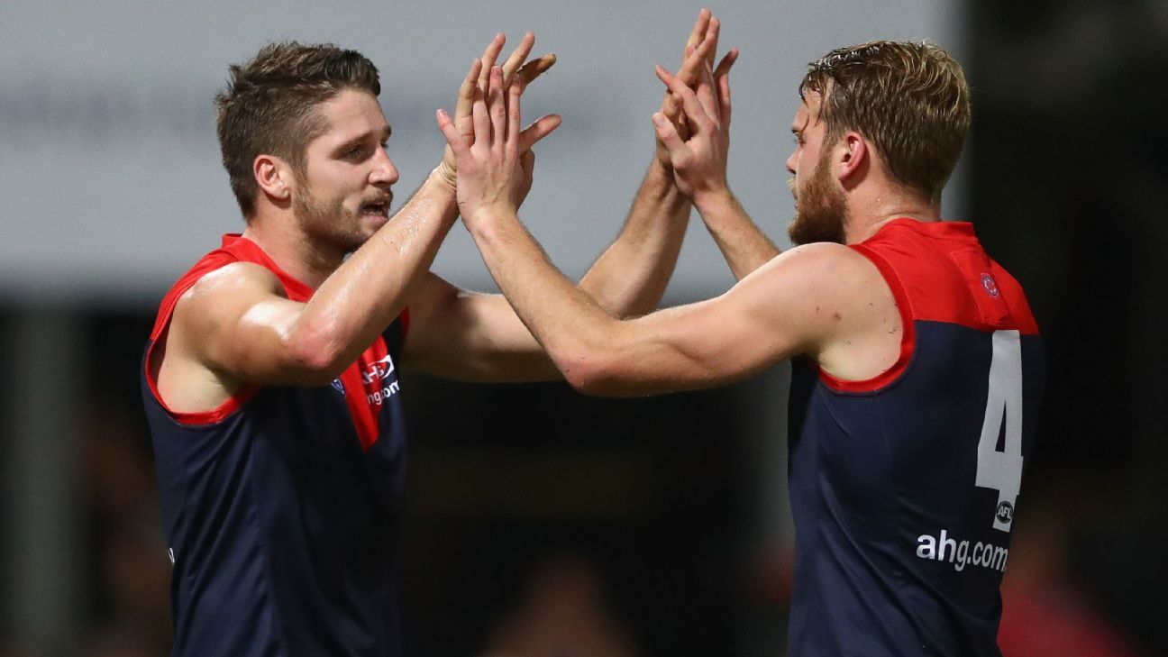 Melbourne Demons Outclass Fremantle Dockers Espn