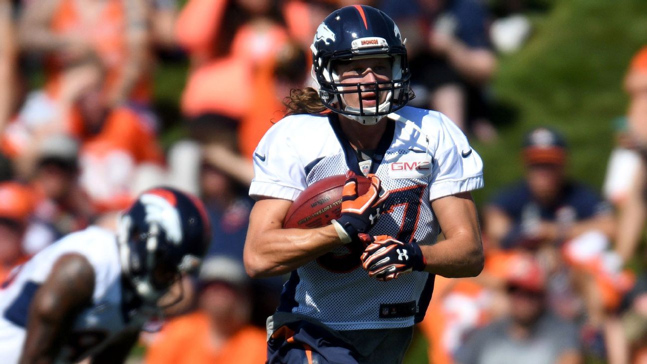 Broncos' Jordan Taylor channels OBJ in one-handed grab in practice ...