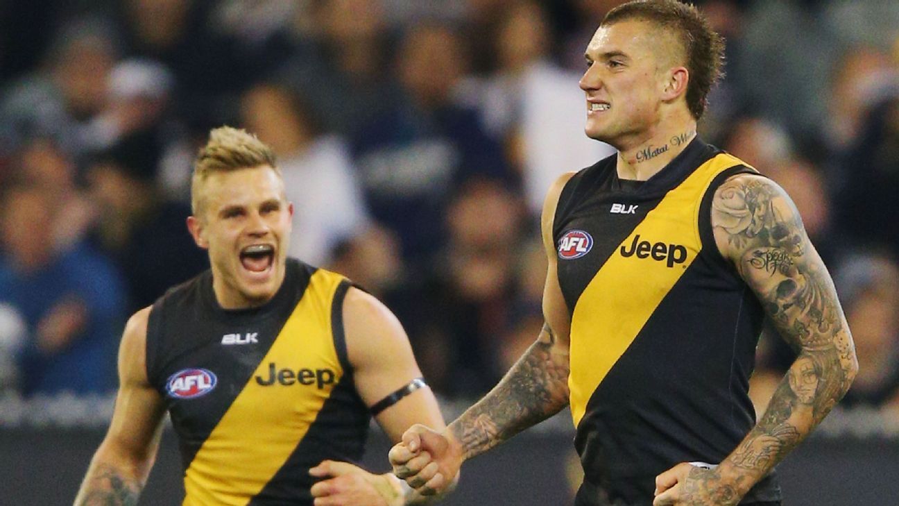 Tigers dig deep to down Pies - ESPN