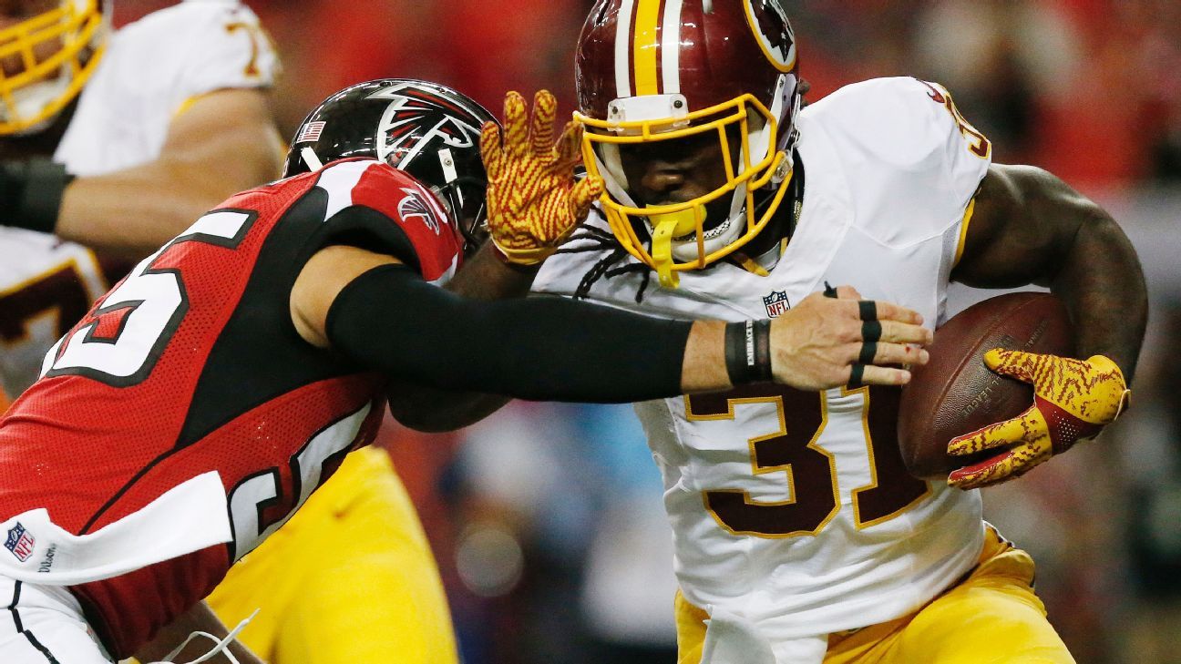 Washington Redskins running back Matt Jones says sprained left shoulder ...