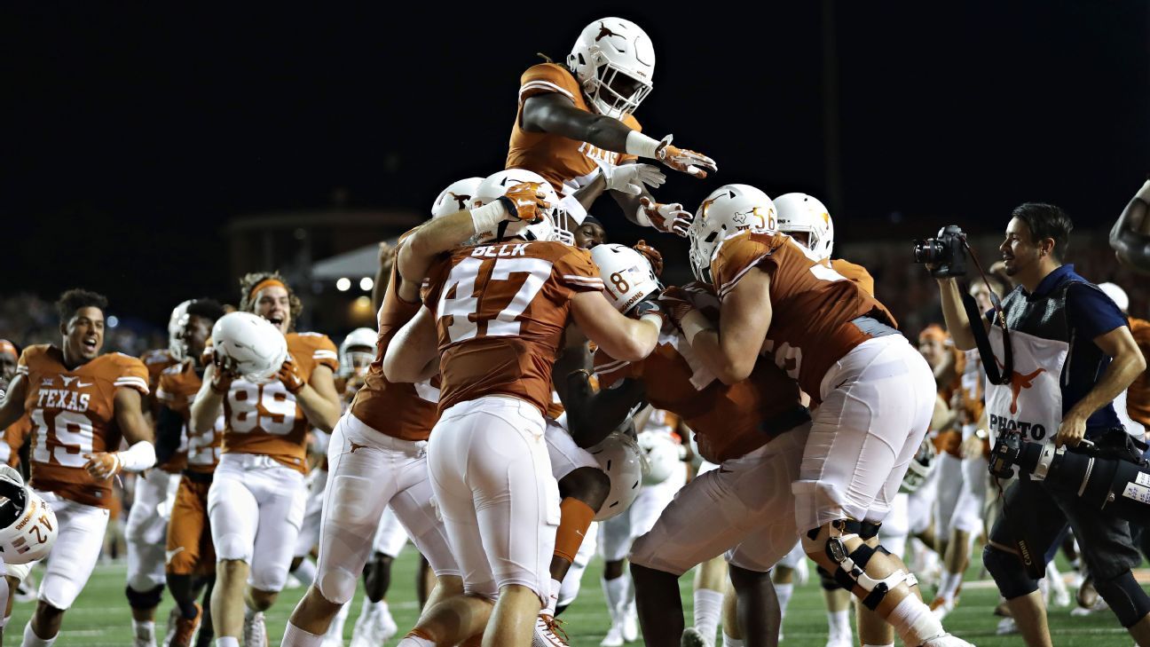 Unforgettable win, unforgettable night, for Texas - ESPN