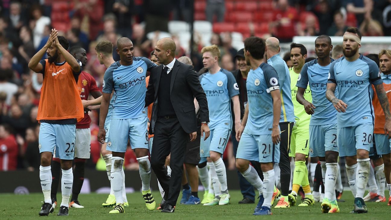 Pep Guardiola's perfect start at Manchester City in numbers - ESPN