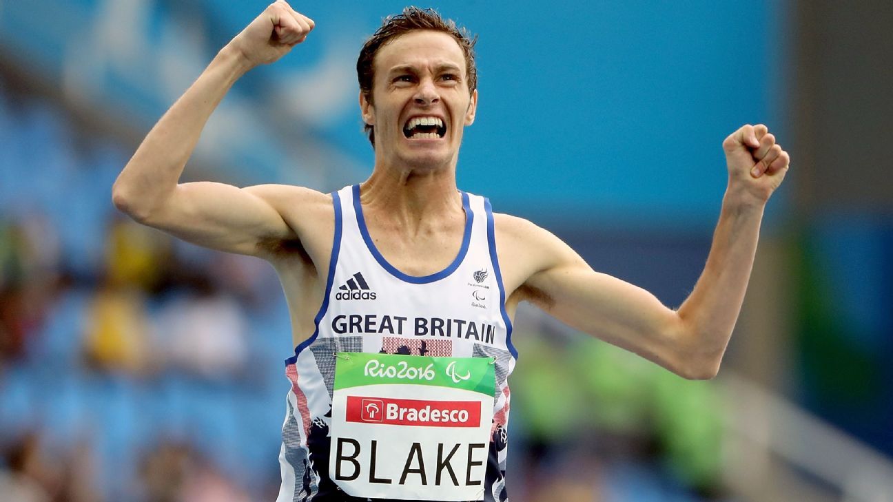 Star Wars son Paul Blake wins 50th gold medal for Paralympics GB at Rio ...