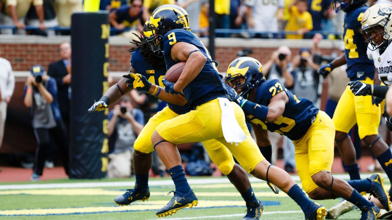 Michigan WR Grant Perry reinstated after school investigation - ESPN